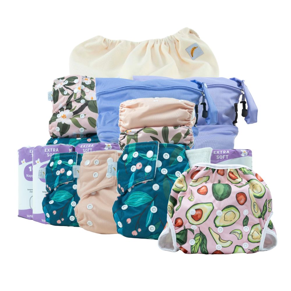 The Everything Bundle | 15 Ultra Soft Bamboo Diapers – Bambi & Boo